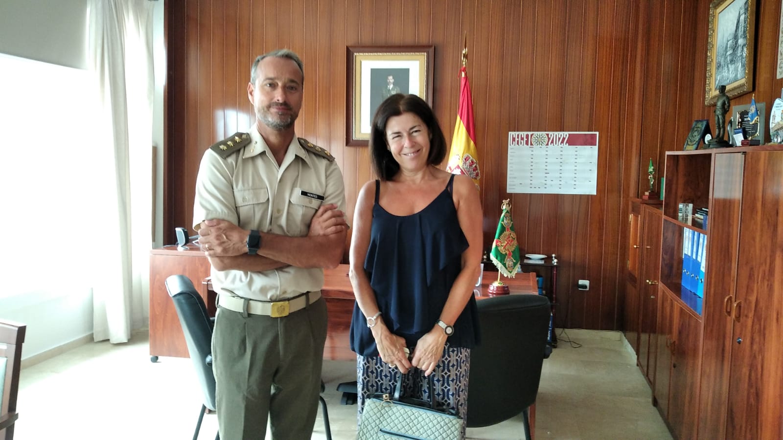 Agradecimientos al Coronel Javier Márquez - Asociación Autismo Cádiz